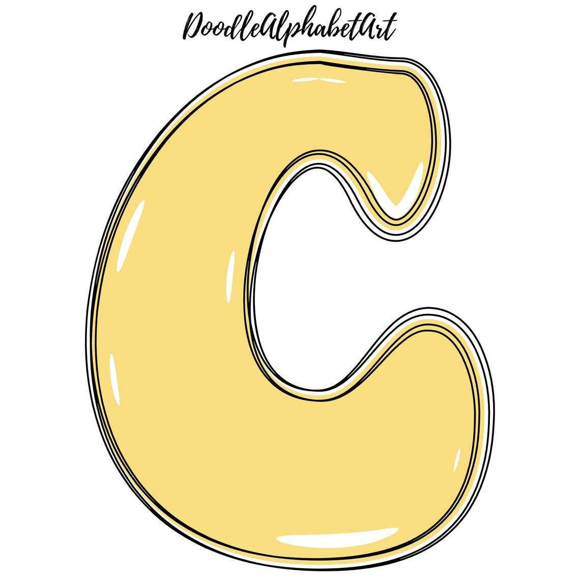 Retro Groovy Doodle Alphabet: 3D Inflated PNG Bundle (5 Alphapacks) - Etsy