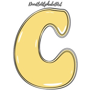 Retro Groovy Doodle Alphabet: 3D Inflated PNG Bundle (5 Alphapacks) - Etsy