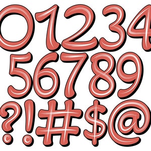 Scribble Doodle Alphabet PNG, Block Shadow PNG Font, Boho Color Palette ...