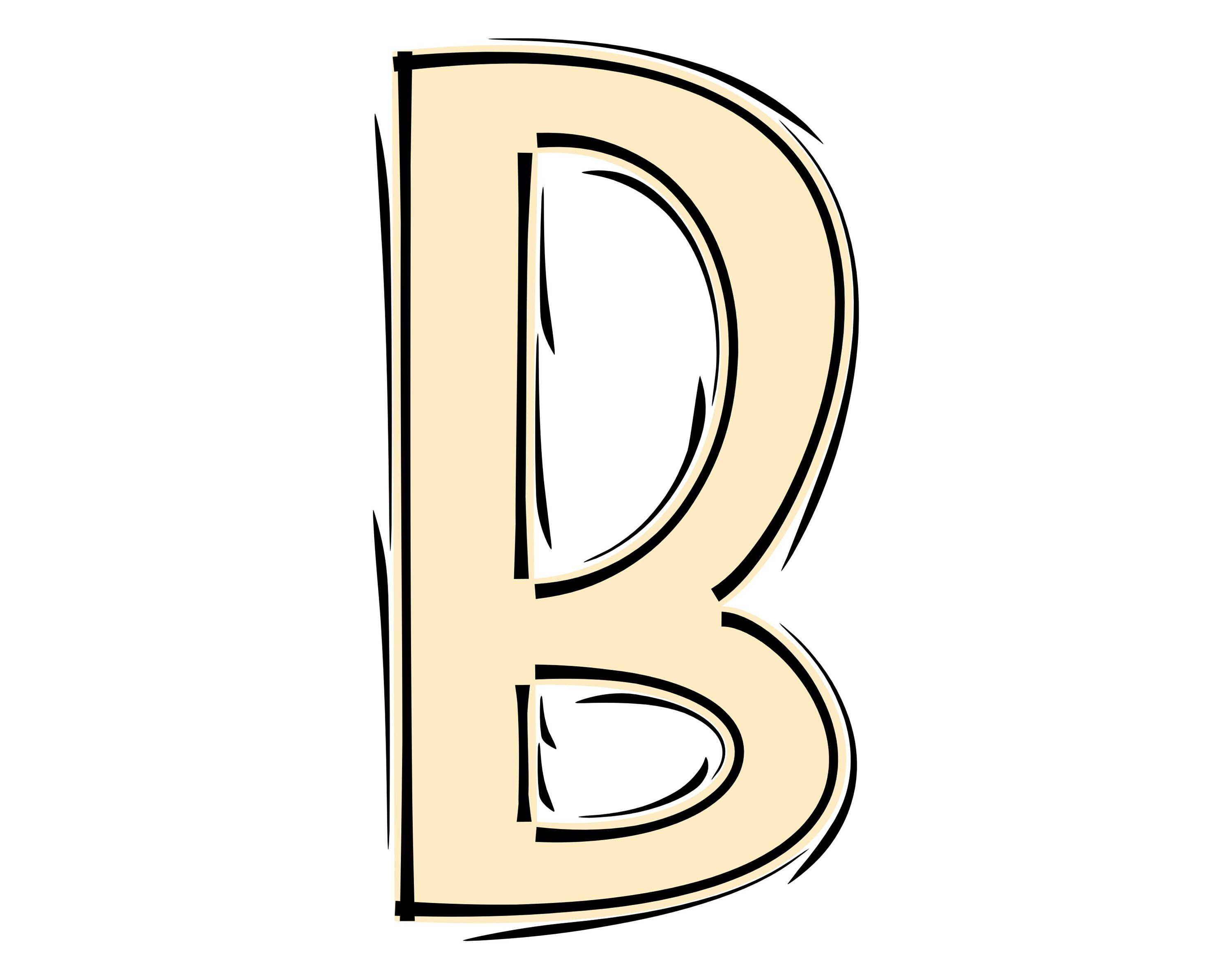 Boho Doodle Alphabet PNG Bundle: Wave Outline Letters (digital Download ...