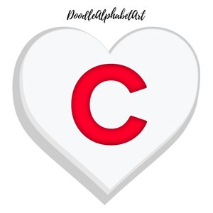 Bundle of 5 Sets of Alphabet Letter Heart Beads Clip Art PNG, Neon ...