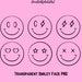 Checkered Smiley Face PNG Bundle: Groovy Letters, Dots Alphabets ...