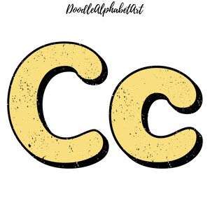 Distressed Letters PNG, Grunge Doodle Alphabet PNG Bundle, 5 Alphapack ...