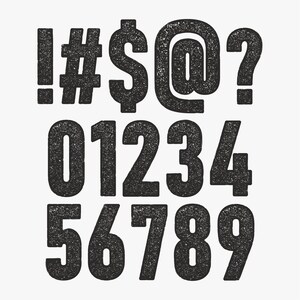 Grunge Alphabet - Distressed Font PNG, SVG and EPS, Distressed Alphabet ...