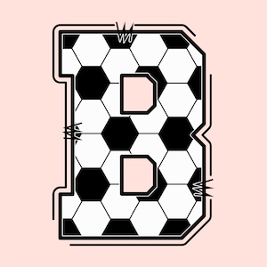 Football Doodle Alphabet Letters PNG, Sublimation Designs PNG, Football ...