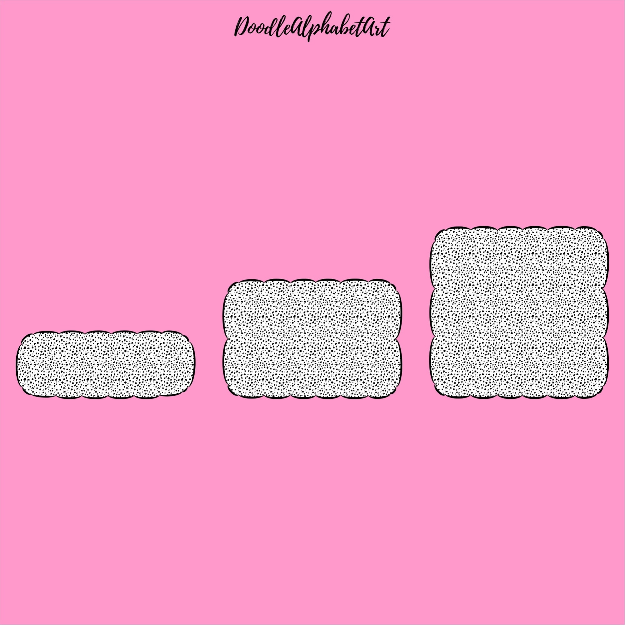 White Splash Lines Alphabet PNG Bundle, Dalmatian Dots Background ...