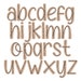 Earthy Boho Color Palette Scribble Letters PNG, A Hand Drawn Set of ...