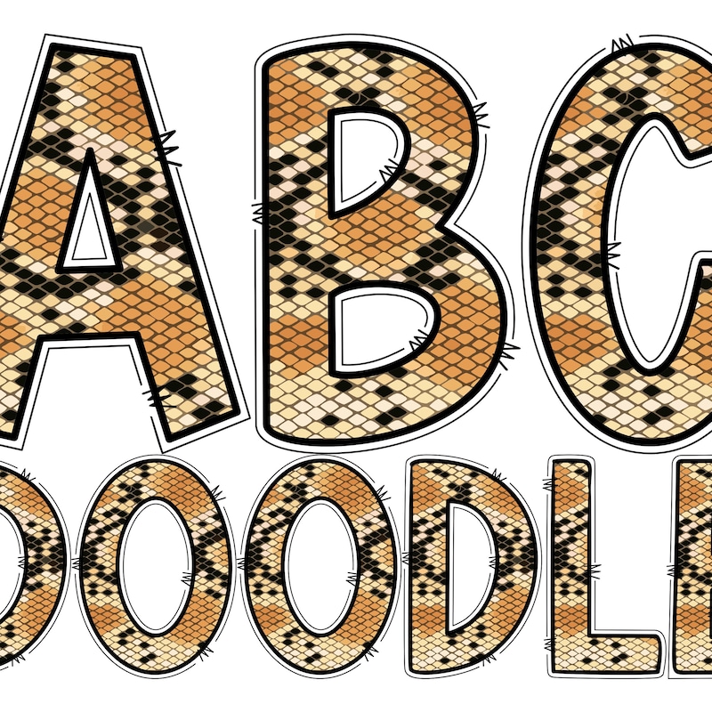 Alphabet Snake Clipart - Etsy