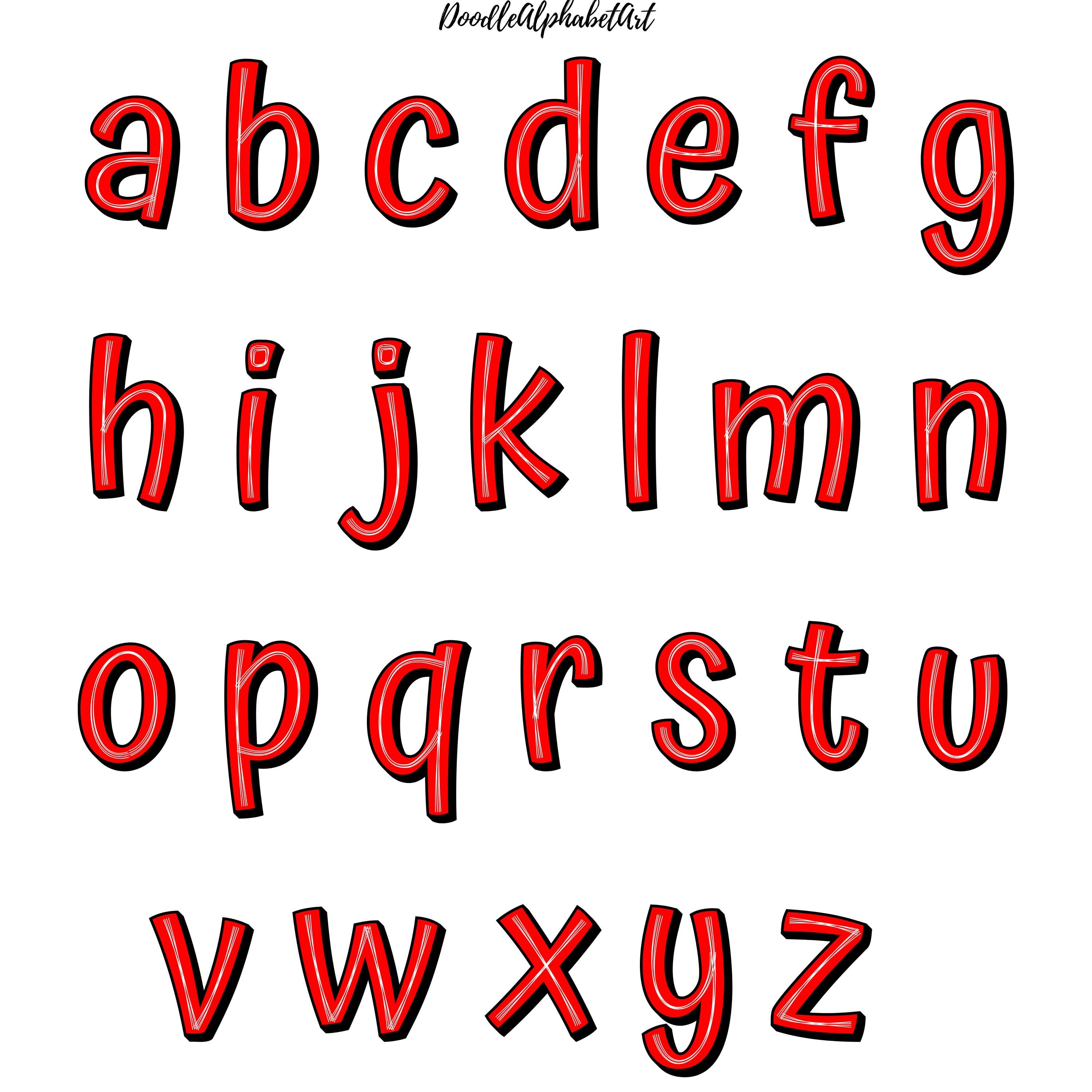 Layered Scribble Alphabet SVG Bundle: Fillable Varsity Letters (digital ...