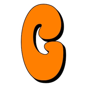 Retro Bright Alphabet Set Letters Png in 5 Colors, Retro Bright Color ...