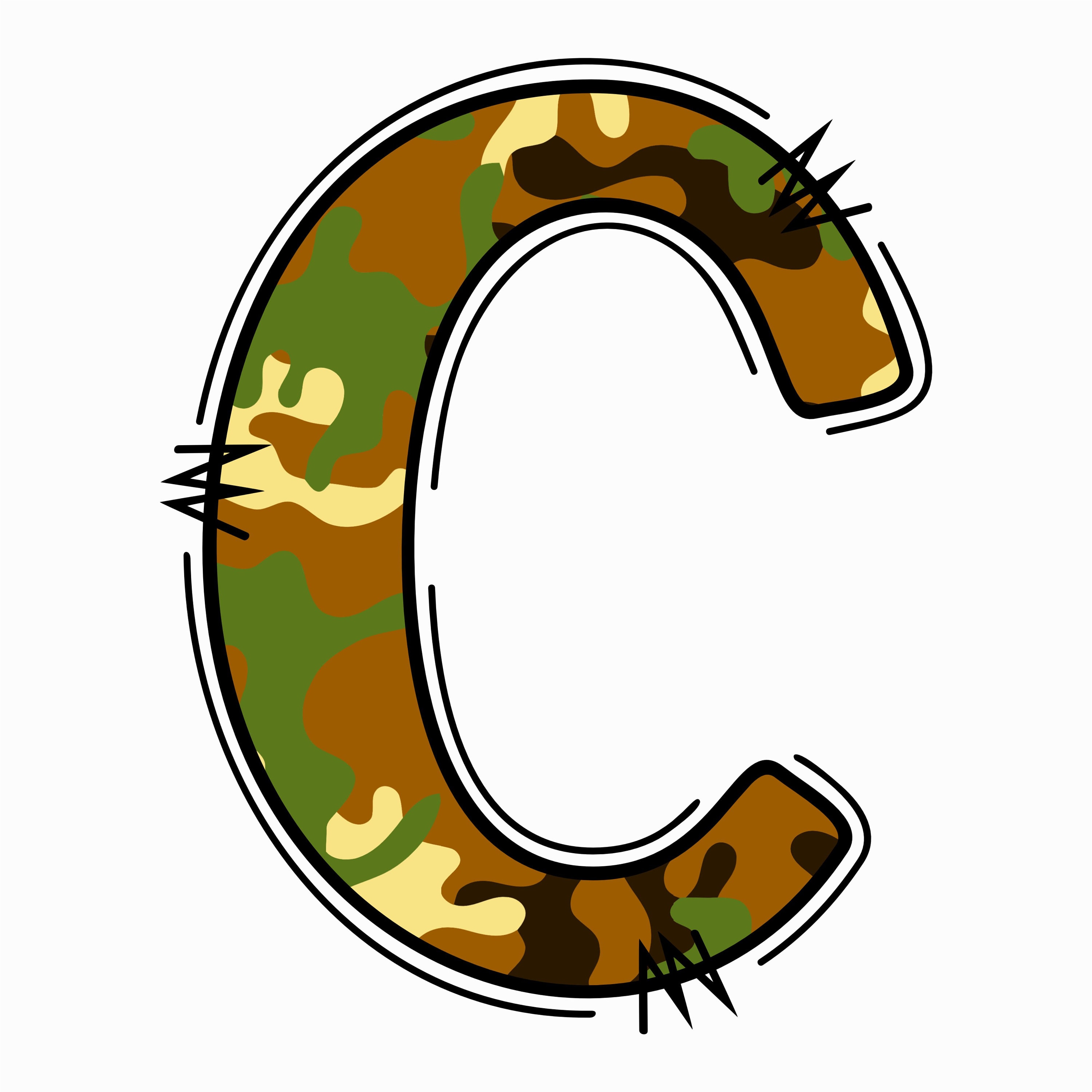 Camo Doodle Alphabet Letters PNG Bundle Sublimation Designs - Etsy