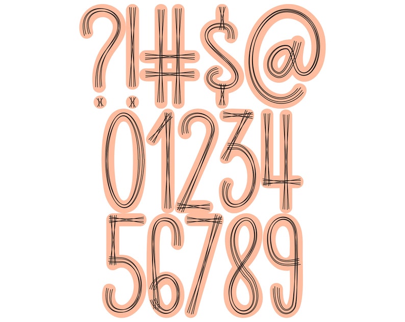 Scribble Letters Png in 6 Colors Wax Flower Dark Aquamarine - Etsy