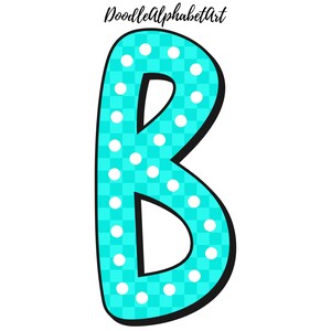 Bright Checkered Dot Alphabet PNG Bundle, Bright Colors, 5 Alpha Sets ...