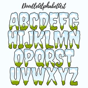 Doodle Alphabet Canva Frames, Spooky Letters, Halloween Font, Hand ...