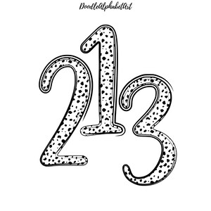 Dalmatian Dots Outline Scribble Alphabet PNG, Black and White Color ...