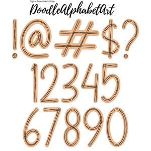 Boho Doodle Alphabet Scribble PNG With 10 Harmonious Bohemian Inspired ...