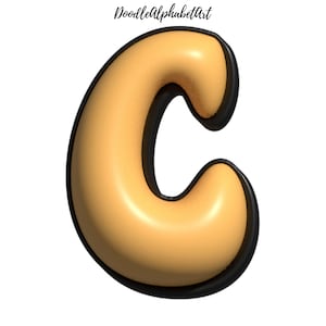 Retro 3D Alphabet PNG Bundle: Groovy Font, Colorful Letters (digital ...