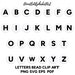 Doodle Blank Transparent Letters Font Alphabet SVG PNG EPS Pdf. Create ...