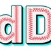 Baseball Alphabet Letters PNG Bundle Baseball Sports Doodle - Etsy