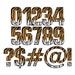 Tiger Print Digital Alphabet Bundle SVG PNG EPS Pdf, Animal Font, Wild ...