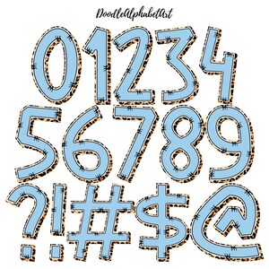 Leopard Print PNG, Doodle Alphabet PNG Bundle, 5 Alphapack, Easter ...