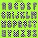 Retro Checkered Alphabet PNG Bundle: Groovy Doodle Letters (digital ...