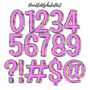 Easter-themed Doodle Alphabet PNG Bundle With Colorful Egg Palette – 5 ...