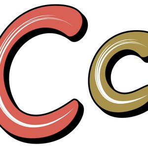 Scribble Doodle Alphabet PNG, Block Shadow PNG Font, Boho Color Palette ...