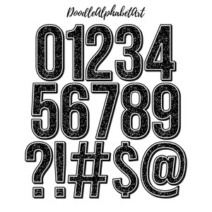 Black and White Grunge Retro Letter PNG, Distressed Letters, Monochrome ...