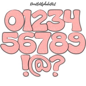 Scribble Doodle Alphabet Letters PNG Files, Grunge Groovy Retro Style ...