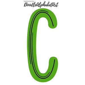 Hand Drawn Scribble Letters PNG Bundle, Nature-inspired Color Palettes ...