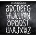 Chalkboard Alphabet Font PNG Clipart, Black and White Chalk Letters ...