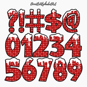 Winter Wonderland Alphabet Bundle: 5 Sets of Hand-drawn PNG Letters ...