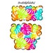 Tropical Leaf Alphabet PNG Bundle: Bright Polka Dot Letters (digital ...