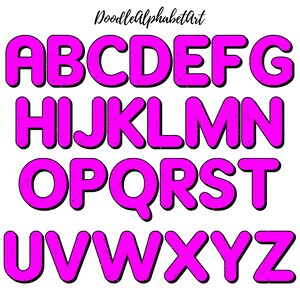 Grunge Letter PNG, Doodle Alphabet Letters PNG Bundle, Distressed ...