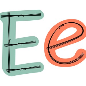 Bright Boho Color Scribble Alphabet Letters PNG, Doodle Alphabet PNG ...