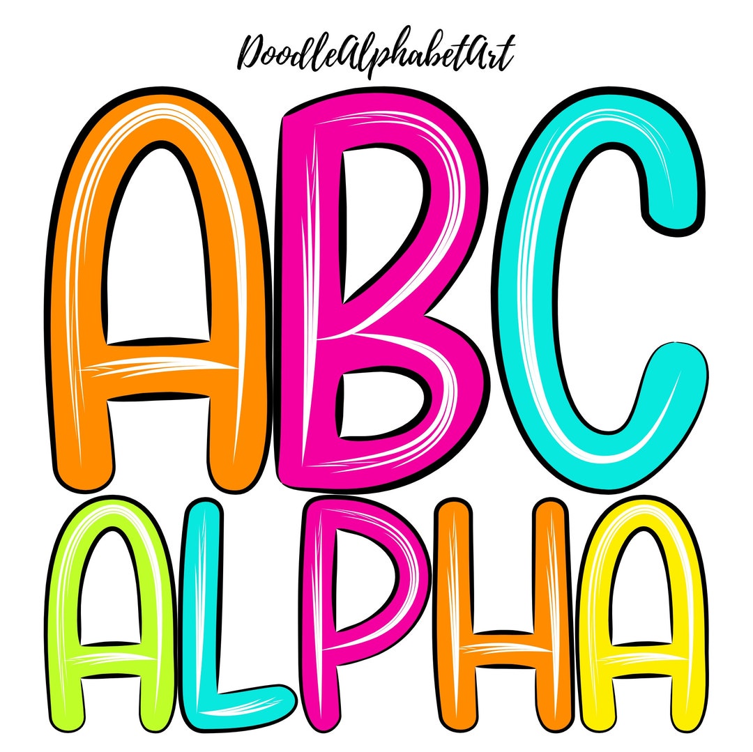 Vibrant Bright Colors & White Ink Brush Stroke Line Alpha Set PNG ...