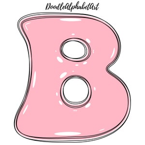 Retro Groovy Doodle Alphabet: 3D Inflated PNG Bundle (5 Alphapacks) - Etsy