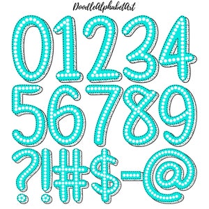 Dalmatian Dots Alphabet Doodle PNG Bundle, Polka Dot Letters PNG ...