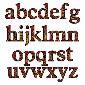 Monarch Butterfly Digital Doodle Alphabet Print PNG With Clipart ...