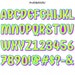 Funky Retro Alphabet PNG Bundle: Colorful Scribble & Dot Letters ...