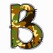 Camo Doodle Alphabet Letters PNG Bundle, Sublimation Designs PNG, Green ...