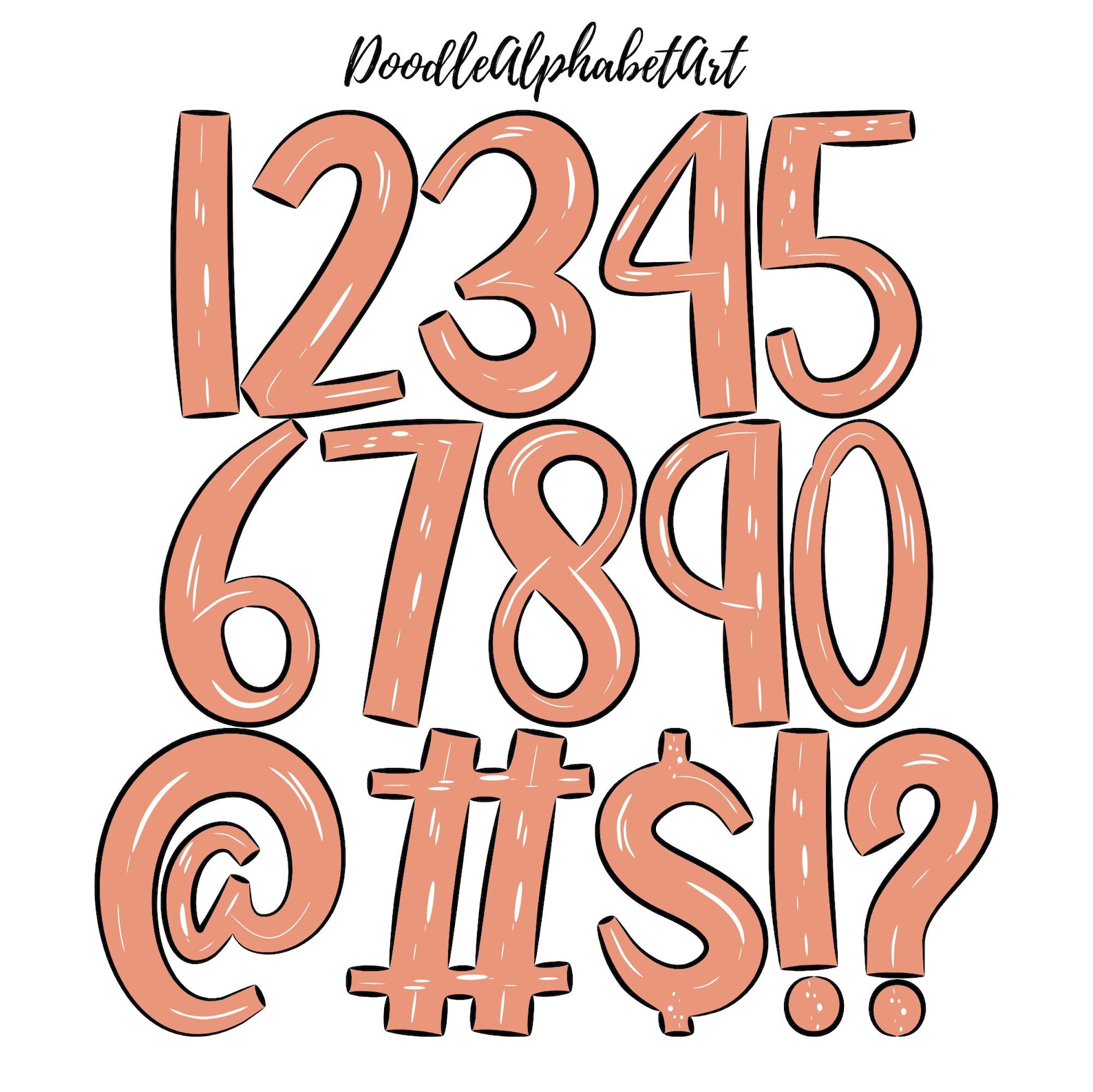 White Bubbles Splash Lines, Alphabet Letters PNG Bundle, 10 Alpha Sets ...