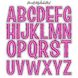 Bright Dots Alphabet Doodle PNG Bundle, Dalmatian Spots Background ...