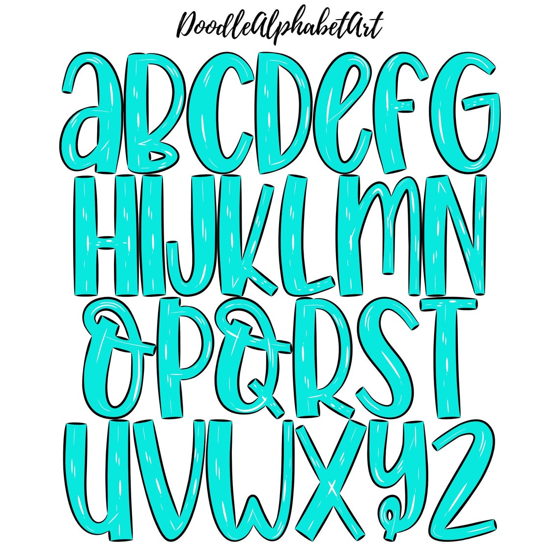 White Curved Line Drawing Alphabet Letters PNG, Bright Color, 5 Alpha ...