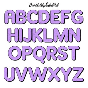 Grunge Letter PNG With Block Shadow, Distressed Doodle Alphabet Letters ...