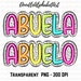 Abuela & Abuelo PNG Design, Dalmatian Dots, Sublimation Design T-shirts ...