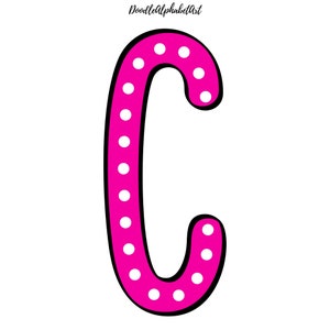 Polka Dot Alphabet PNG, Vibrant Bright Color Palette, 5 Alphapacks ...