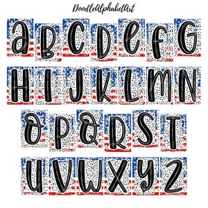 Scribble Black & White Alphabet PNG With Dot Dalmatian Background ...