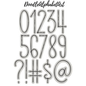 Scribble Letters PNG - Navy Palette Color With 5 Colors, a Navy Doodle ...